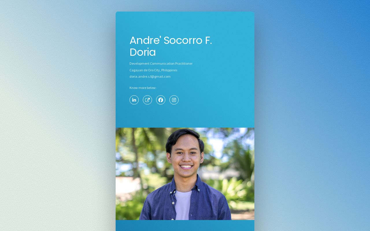 Andre' Digital Contact Card